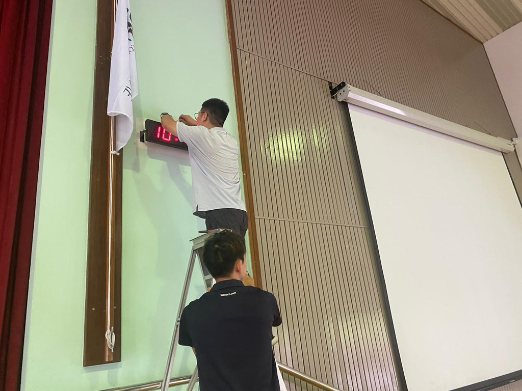 Digital Clock Installation at Hillgrove Secondary
